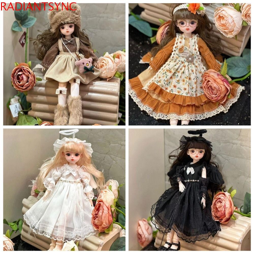 Radiantsync Princess Dress Up ตุ๊กตา Bjd ส้นสูง 1/6 SD 30 ซม.ตุ๊กตา Bjd พร้อมเสื้อผ้า,น่ารัก ...