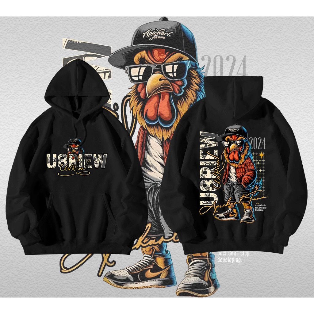 ผ้าฝ้า Apichat Farm V.2า เสื้อฮู้ดแขนยาวอ ยูแปดริ้ว&อภิชาติฟาร์ม#ใส่ขับรถ ออกทริป เล่นกีฬาได้ ...