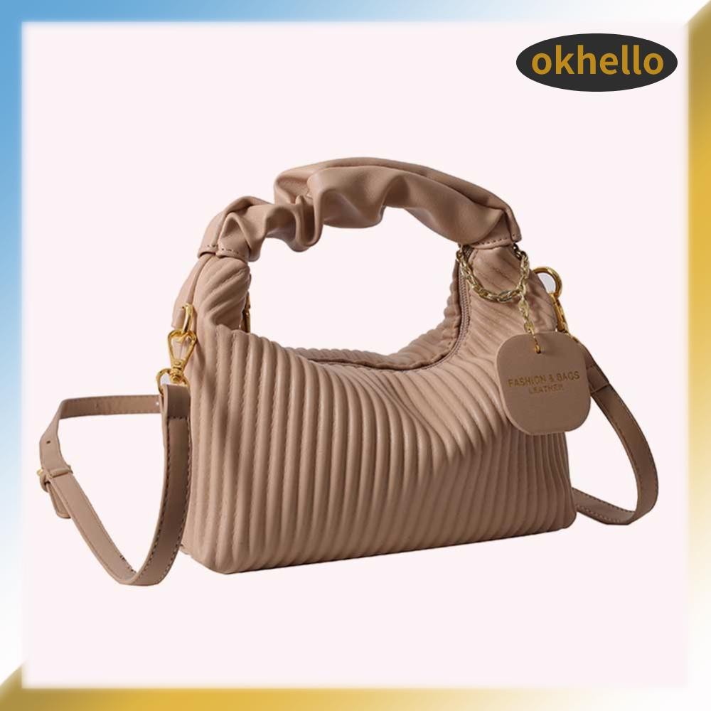 [Okhello.th] กระเป๋าสะพายข้างผู้หญิง Casual Pleated Cloud Shoulder Bags ...