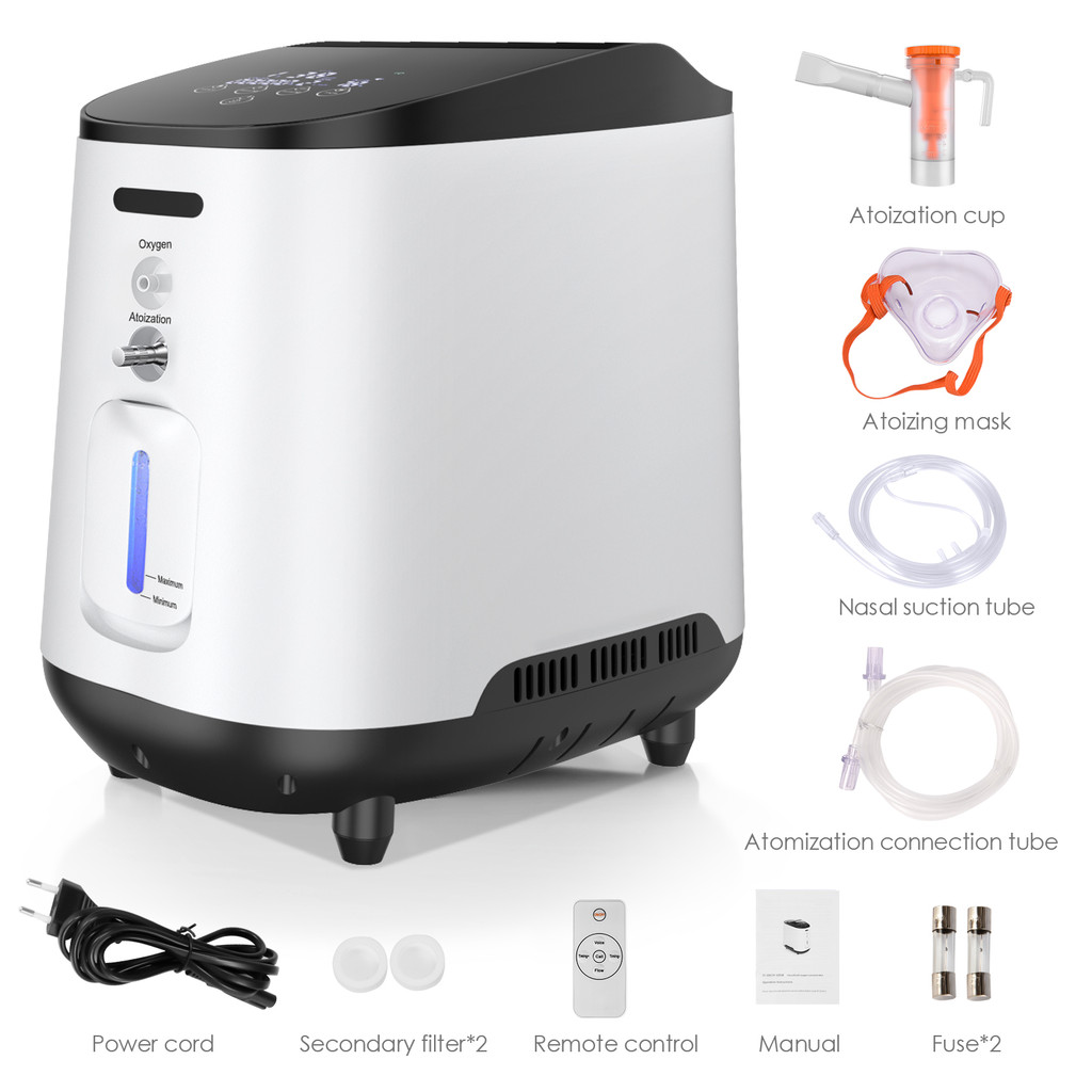 ที่ถูก ที่สุด Oxygen Concentrator, 1-7L/min Adjustable Portable Oxygen ...