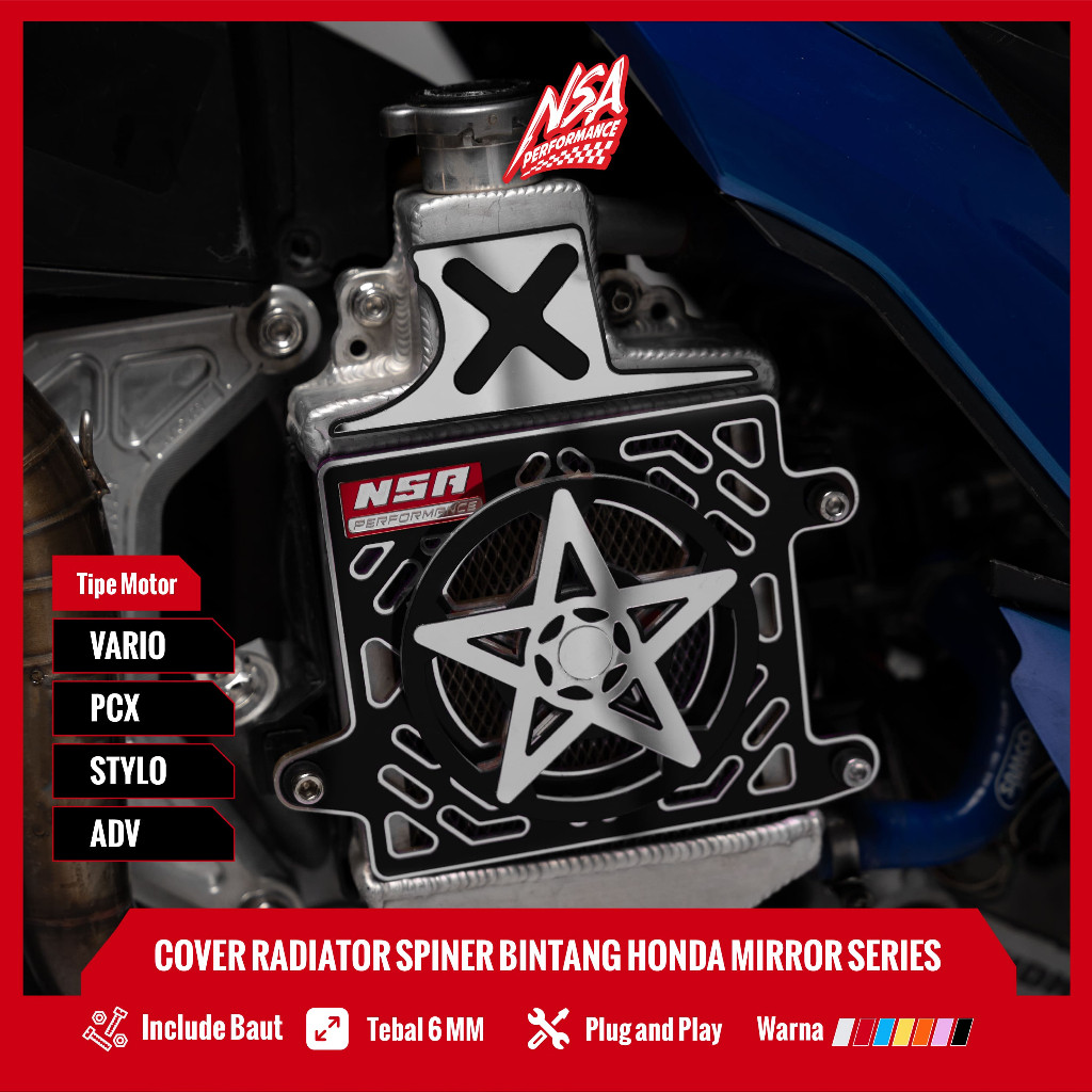 NSA HONDA VARIO PCX ADV STYLO MIRROR Star SPINER RADIATOR COVER แพคเกจ ...