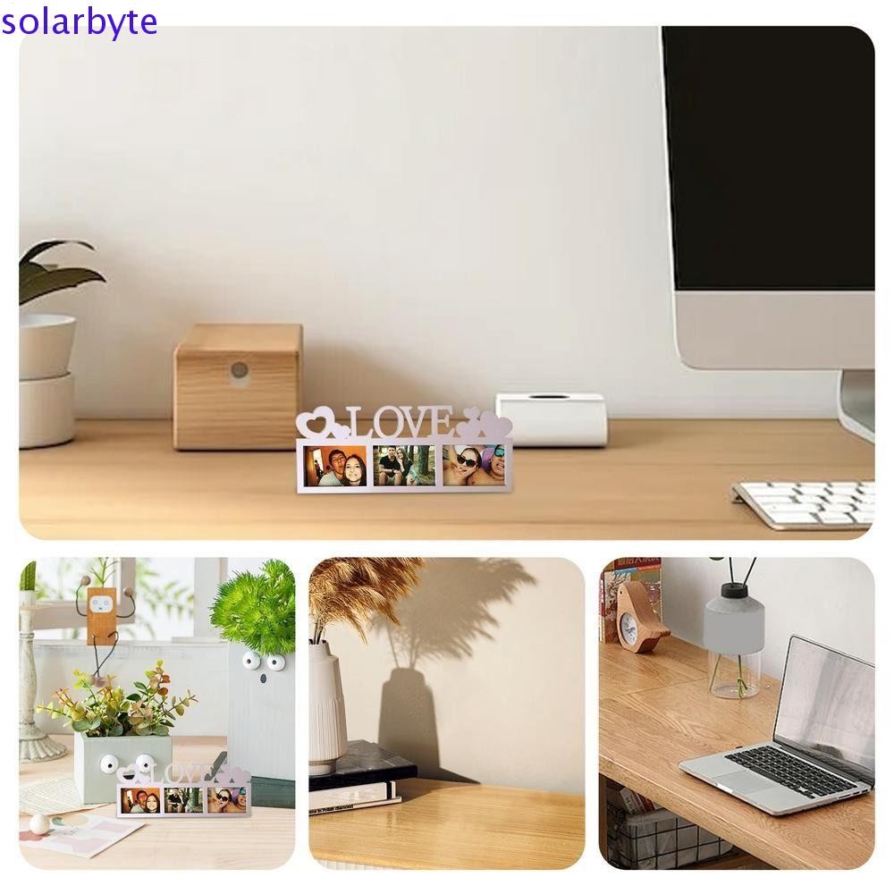 Solarbyte กรอบรูปไม้, Dependable Unique DIY กรอบรูป, Rustic Simlke สีขาวคู่กรอบติดผนังตกแต่งบ้าน ...