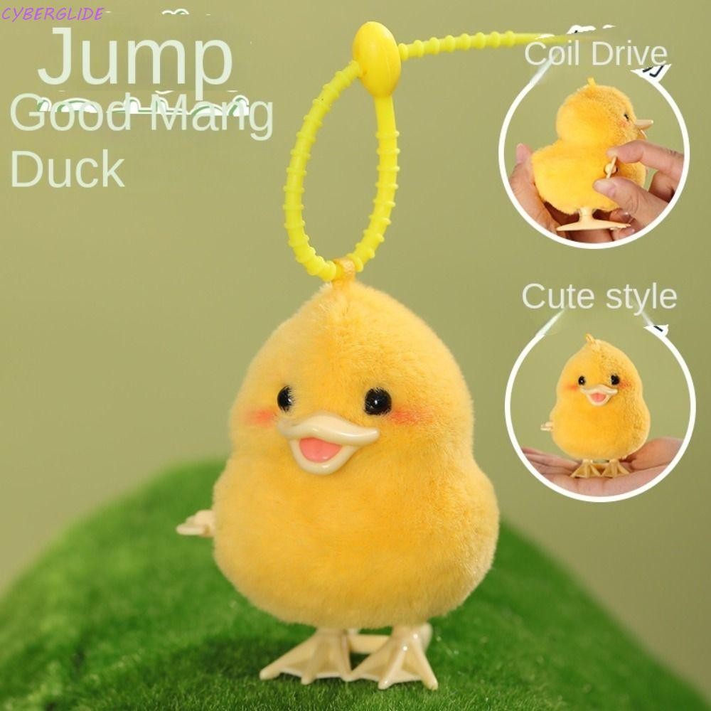 CYBERGLIDE Duck Wind Up Jumping Toy, เหมือนจริง Plush Clockwork Spring ...