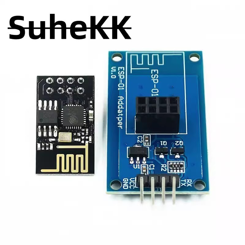 Esp8266 ESP-01 โมดูลอะแดปเตอร์ไร้สาย Serial WiFi 3.3V 5V Esp01 Breakout ...