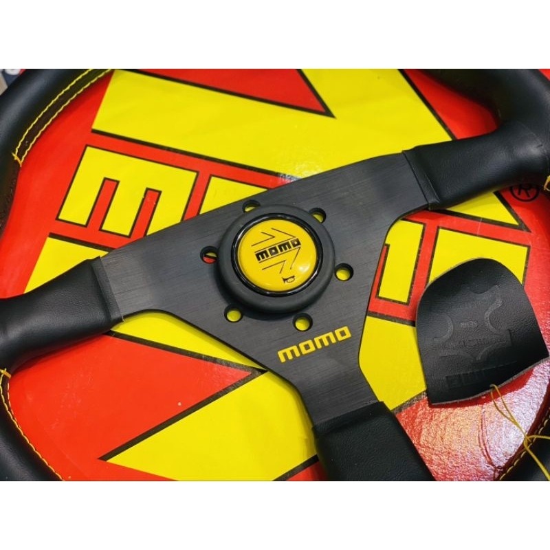 พวงมาลัย Momo v35 งานเทียบแท้ Steering Wheel พวงแต่ง พวงซิ่ง รถยนต์ สเป็ค ตรงทุกรุ่น โมโม่ เอ็ม ...