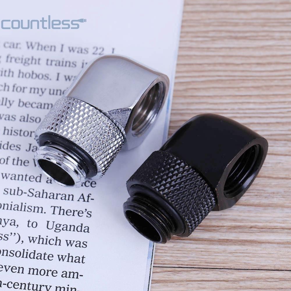 90 องศา Rotary Water Cooled Connector G1/4 ด้ายโรตารี Fitting ทองเหลือง ...