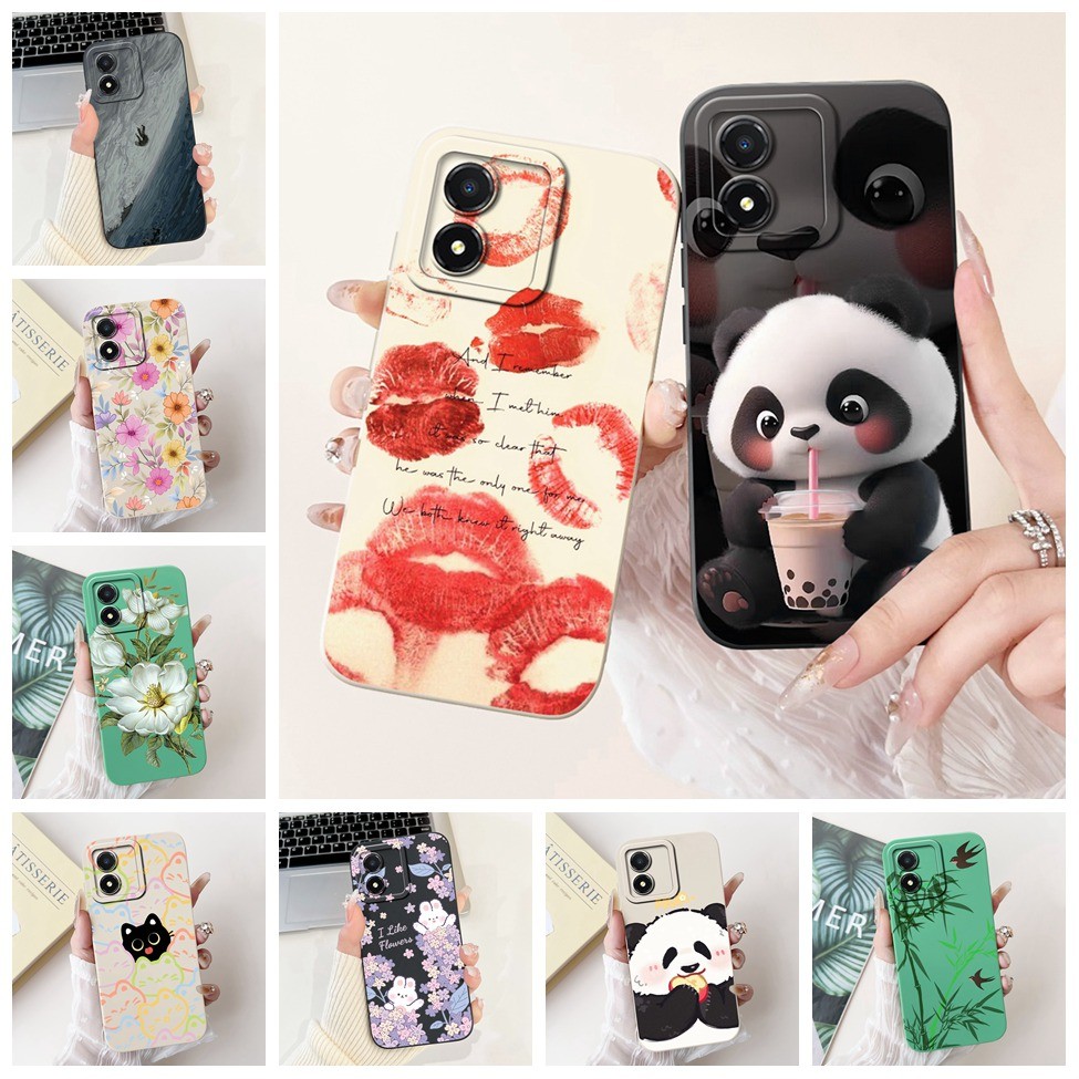 Honor X5 X5Plus เคสโทรศัพท์ Honor X5 Plus กรณีกันกระแทกแมวน่ารัก Panda ...