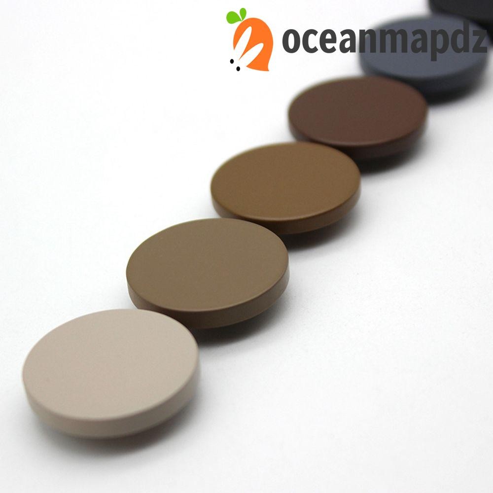 Oceanmapdz ปุ่มก้านเรซิน Handmake เสื้อผ้าอุปกรณ์หัตถกรรมปุ่มสีสเปรย์แบนสีขาว Diy สูงเท้า ...