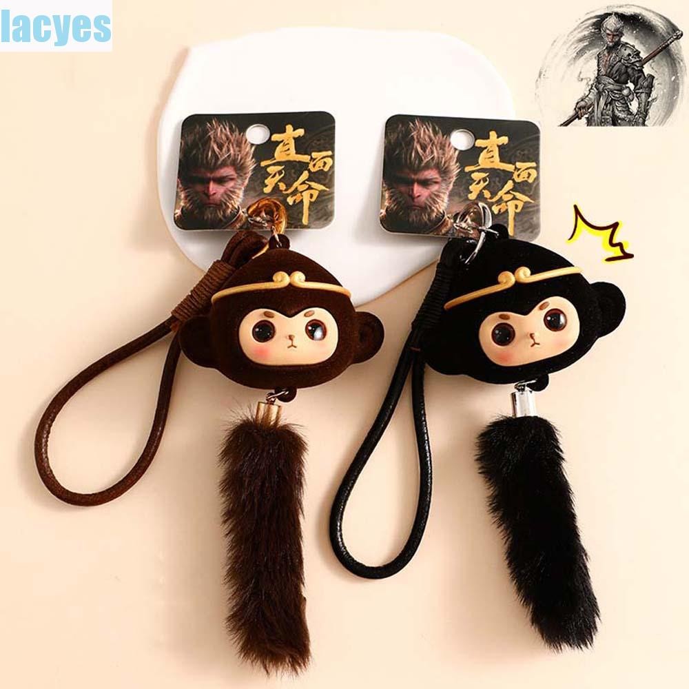 Lacyes Black Myth Wukong พวงกุญแจ, 3A เกม Monkey King Monkey Fluffy พวง ...