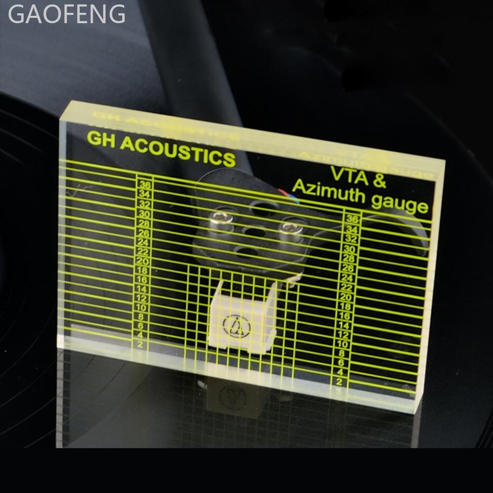 GAOFENG ตลับหมึก Turntable Tonearm VTA Balance วัด Azimuth แนวนอนปรับไม้บรรทัดเครื่องมือสําหรับ ...