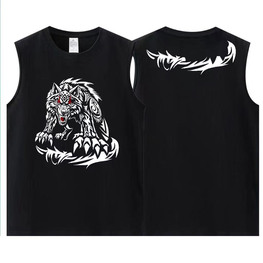 เสื้อกั๊กแขนกุด WWE Samoan Werewolf Jacob Fatu ผ้าฝ้าย 100% คุณภาพสูง ...