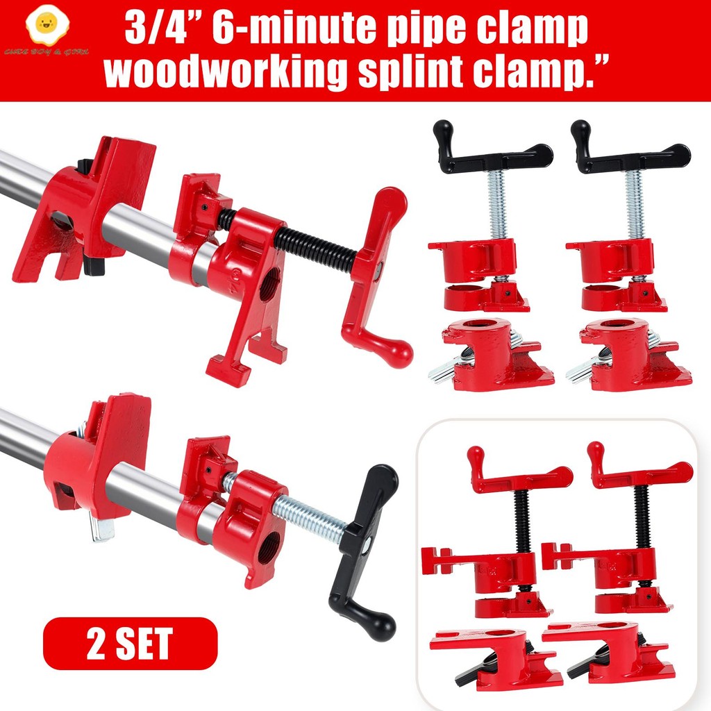 2 ชิ้น 3/4 นิ้วท่อ Clamps ไม้แข็งแรง Gluing ท่อ Clamp ชุดปรับงานไม้ ...