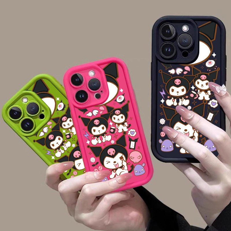 กรณีrealme C63 C65 C61 13 PRO PLUS 5G 12X 5G 12 PRO + 5G GT 6T 6 5G Y73Y KuromiหรูหราMacaronสี ...