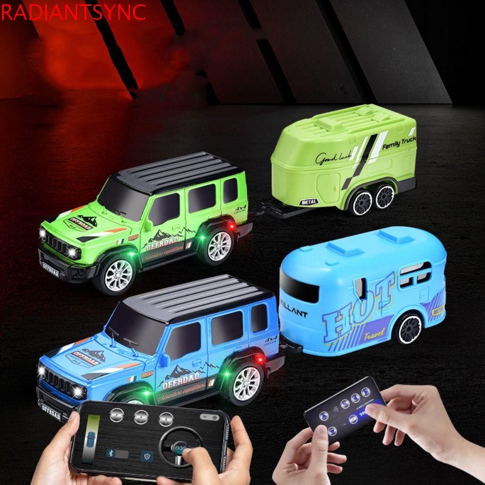 Radiantsync Mini Racing Car, ฟังก์ชั่นแสงควบคุมระยะไกลไฟฟ้า Off-road Vehicle Model App Control ...