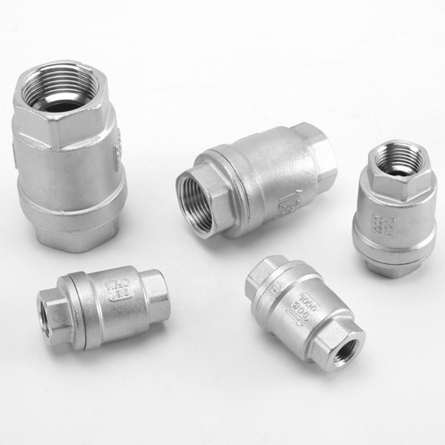 [KZS] 304 สแตนเลสสตีลแนวตั้งตรวจสอบวาล์ว One-Way Check Valve DN8/DN10 ...