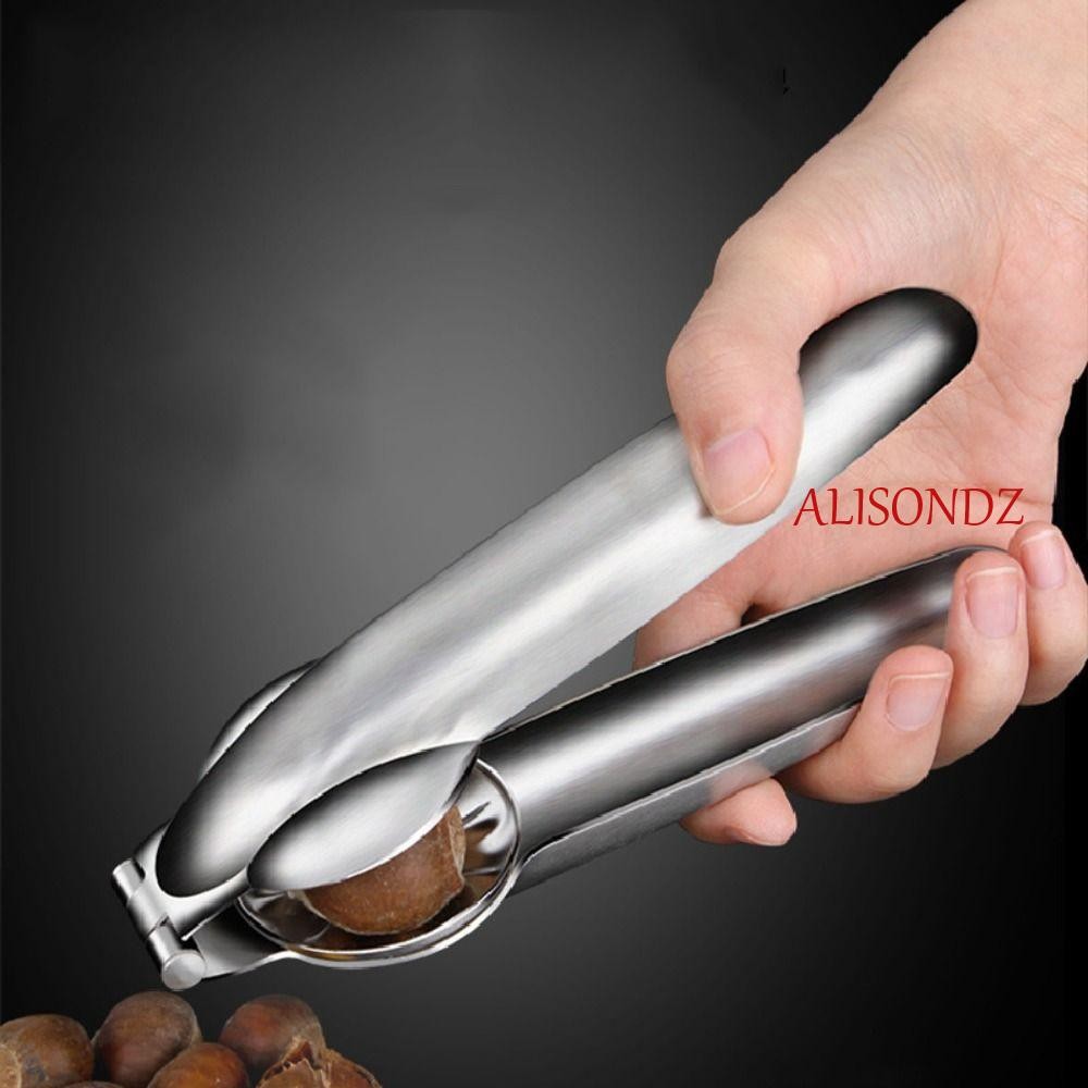 Alisondz สแตนเลส Chestnut Sheller, 2 in 1 Crossฟันเลื่อยคลิปเกาลัด,ถั่ว ...