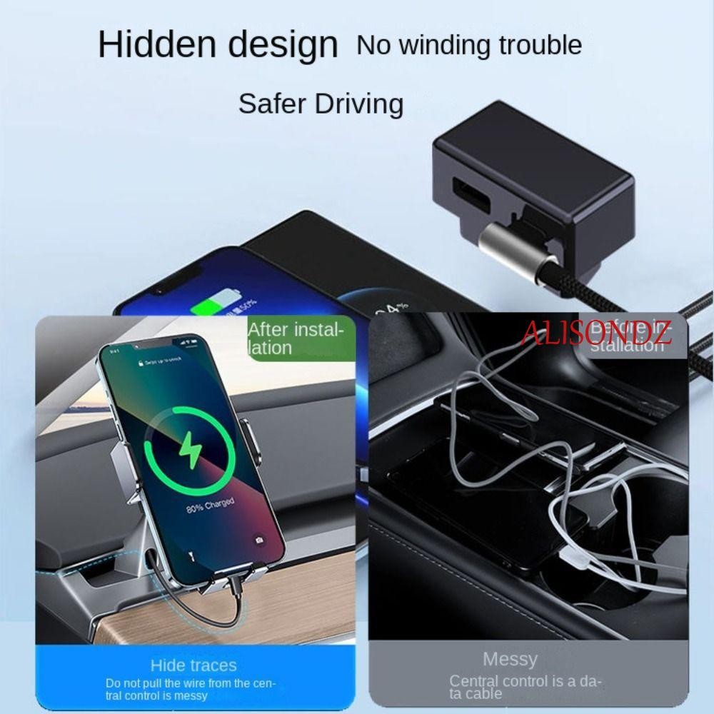 Alisondz OBD อะแดปเตอร์ชาร์จ, OBD Dual หัว OBD ที่ชาร์จแบตในรถ, ชาร์จ ...