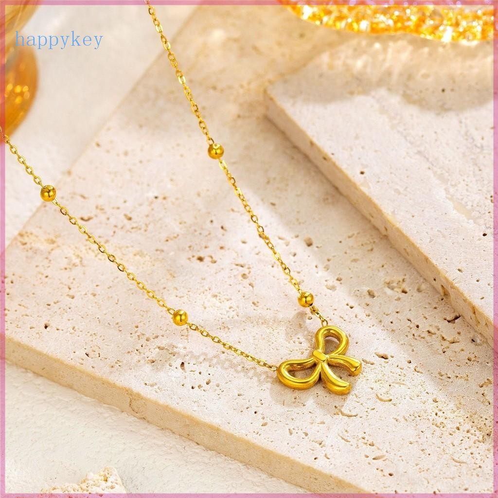 Hap Gold Tie สร้อยคอดีไซน์วินเทจ สำหรับผู้หญิง .material.Titanium และ ...