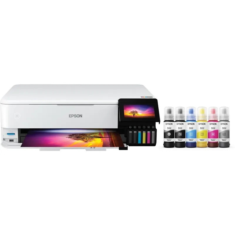 Epson EcoTank Photo ET-8550 Wireless Wide-Format All-in-One Printer ...