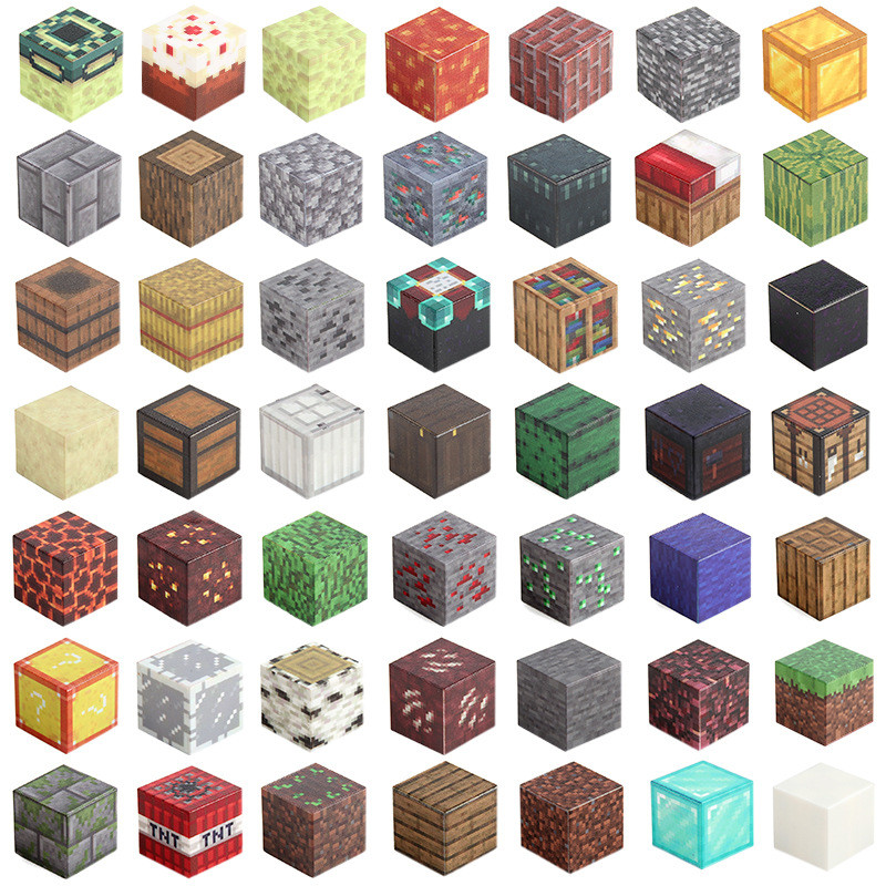 Cross-Border Minecraft Magnetic Cube บล็อกตัวต่อแม่เหล็กประกอบของเล่น ...