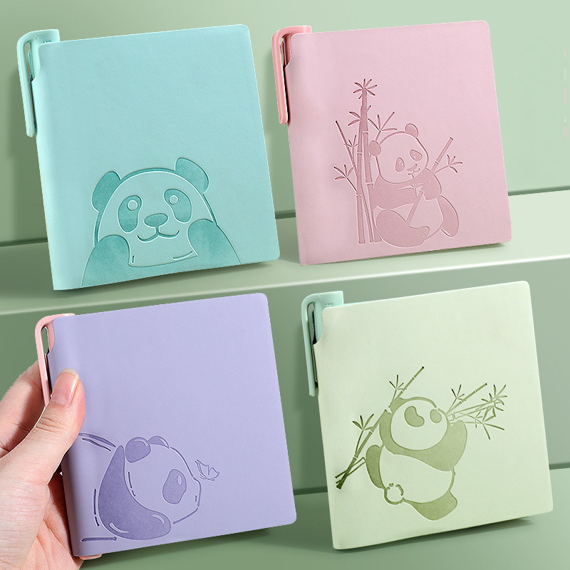 สินค้าพร้อมสมุดบันทึกพกพาขนาดเล็ก Cute Panda Diary Pocket Book | Shopee ...