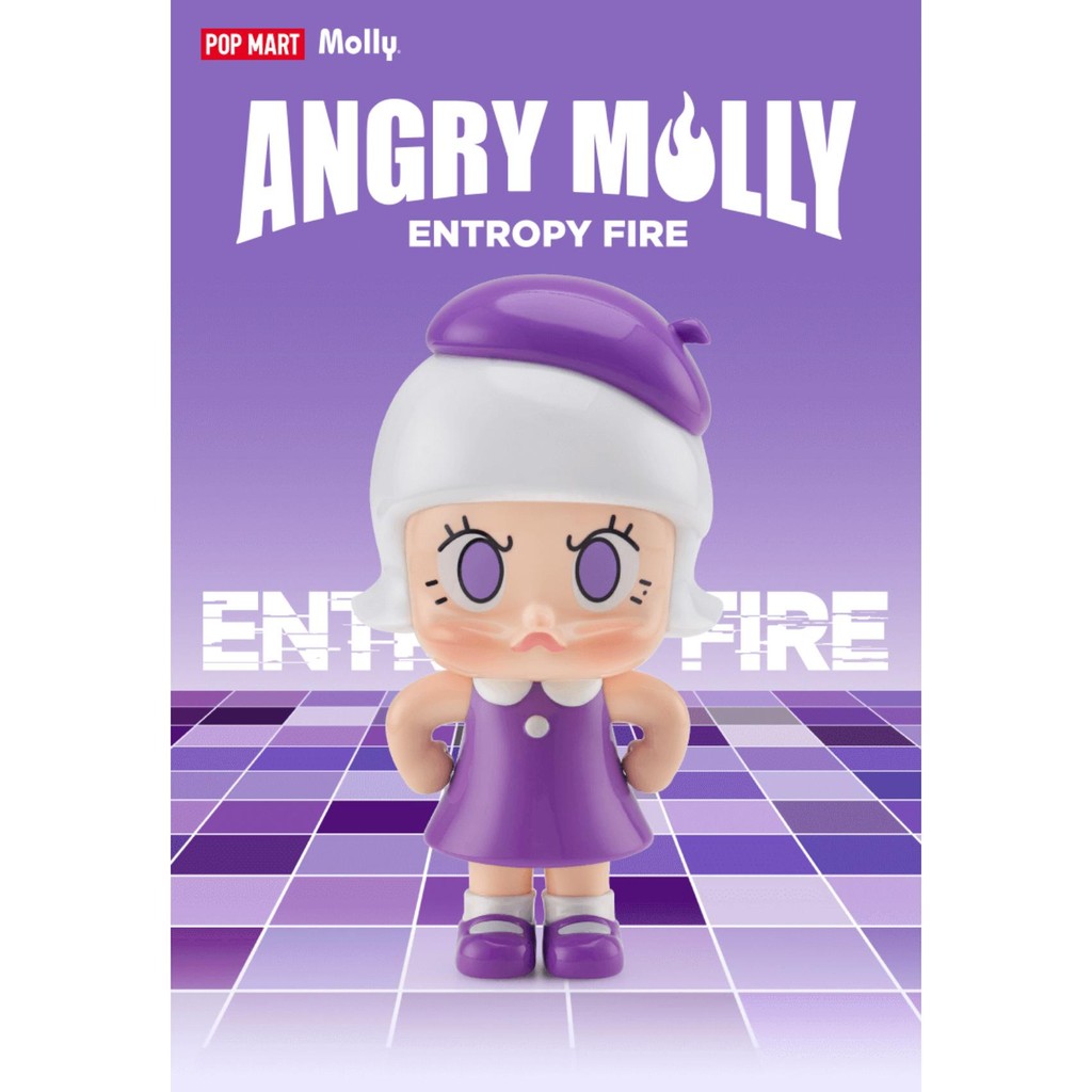 POPMART POPMART ANGRY MOLLY Fire Designer ของเล่นรูปตกแต่งอินเทรนด์เล่น ...