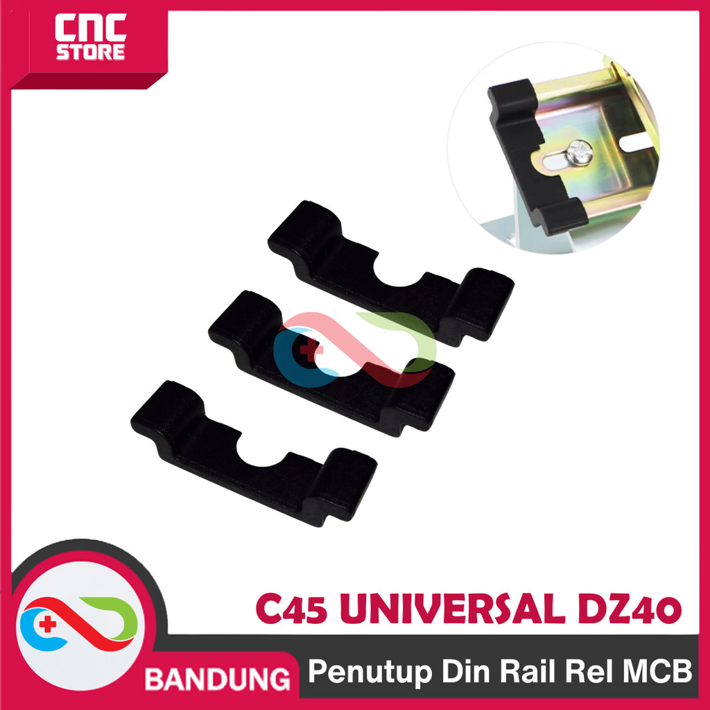ฝาครอบ Din Rail MCB END STOP Mount MCB แผงควบคุมราง C45 UNIVERSAL DZ40 ...