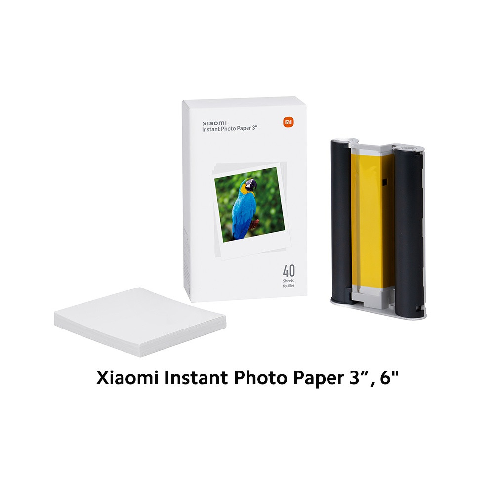 XIAOMI INSTANT PHOTO PAPER 3", 6" AND RIBBON สำหรับ INSTANT PHOTO ...
