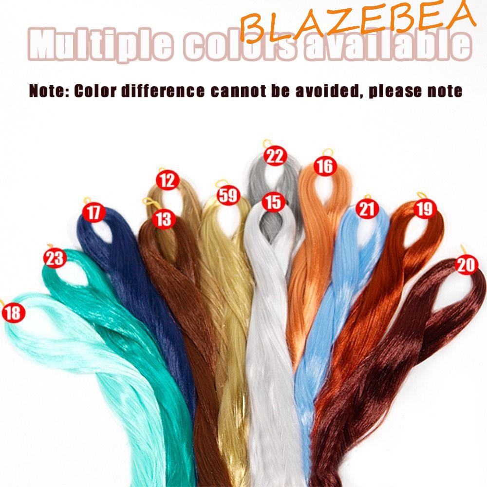 Blazebea Bjd ผมแถวสี 80 ซม.แถวผ้าไหมนม Anti-Mohair ตุ๊กตา Bjd วิกผม Handmade Hook สีดําผมปลอม ...