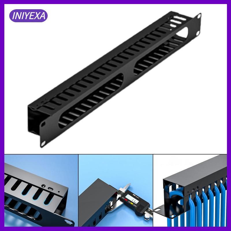 [Iniyexa] Wire Management Tray Cable Storage Rack Offices 24 Way Heavy ...