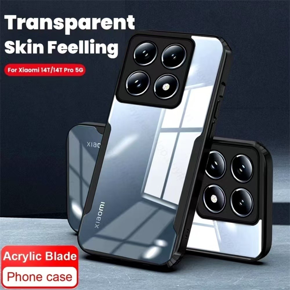 Mi 14T/Mi14T Proตรงรุ่น(พร้อมส่งในไทย)เคสกันกระแทกขอบสีหลังใสXiaomi 14T ...