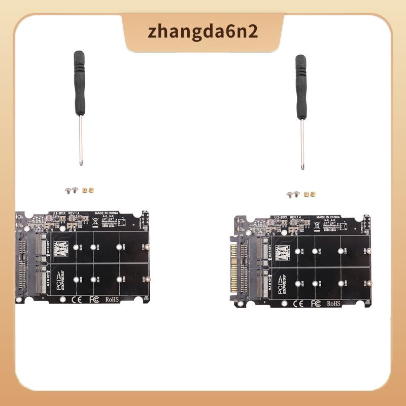 in Stock2x,2 in 1 M.2 NVME SATA U2PCB M.2 NVME SSD Key M Key B SSD to U.2 SFF-8639 อะแดปเตอร์ ...