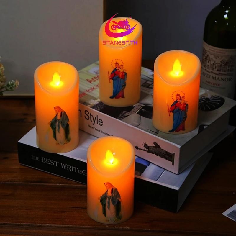 Stanest Jesus Christ Light Led Tealight Christian Church Holy Decor ไฟ ...
