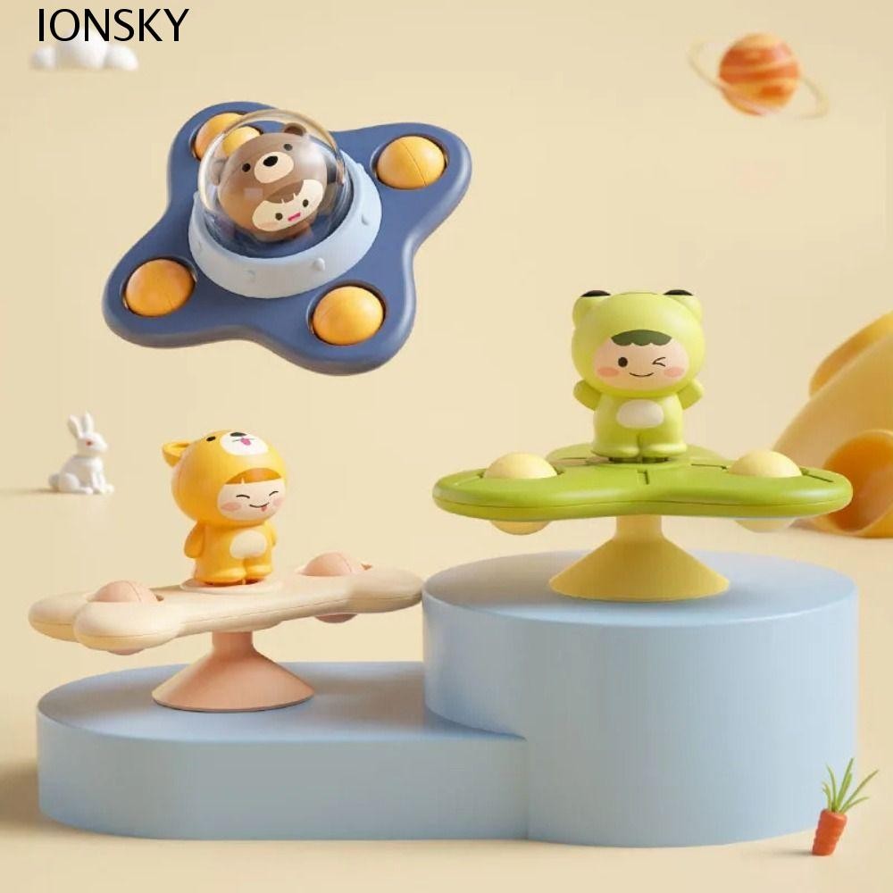 Ionsky ถ้วยดูด Spinners ของเล่น, Sensory สีสันการศึกษา Spinning Top ของ ...