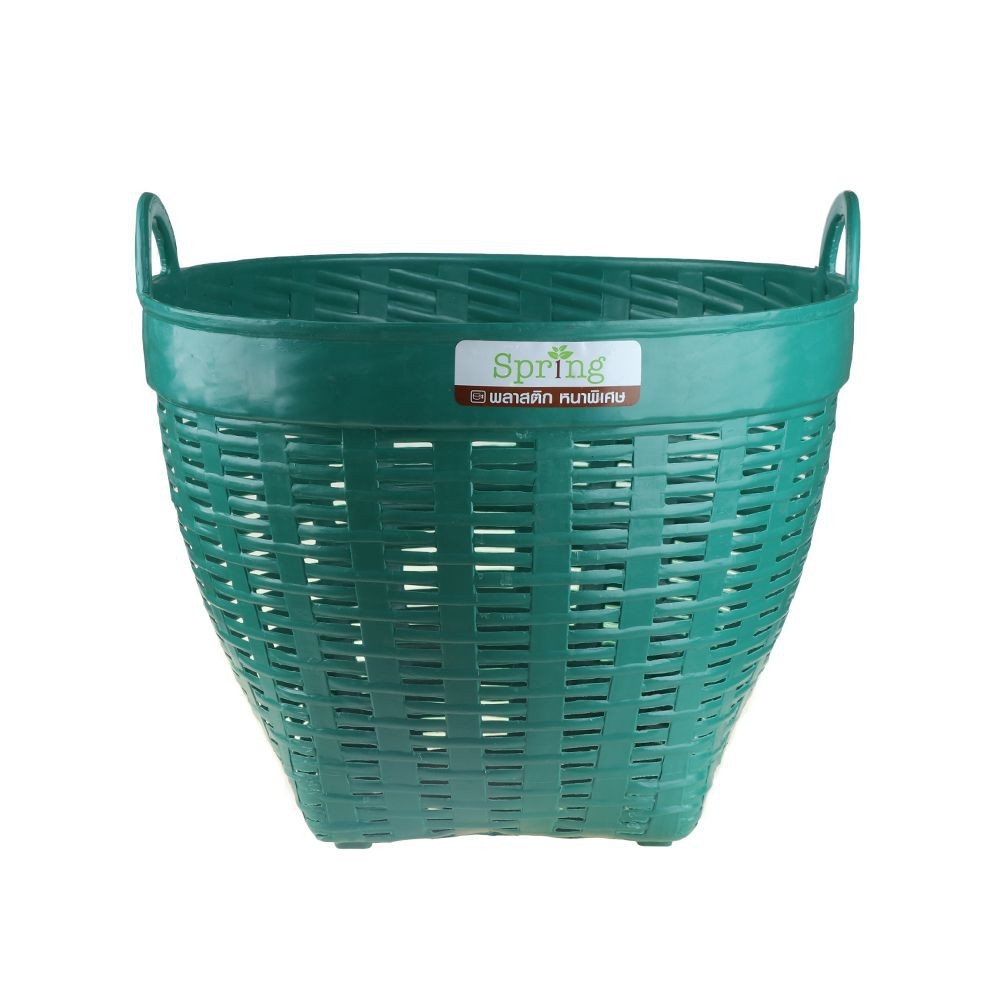 SPRING NO. 4 GREEN PVC BASKET เข่งพลาสติก เบอร์ 4 สีเขียว อุปกรณ์ทำสวน ...
