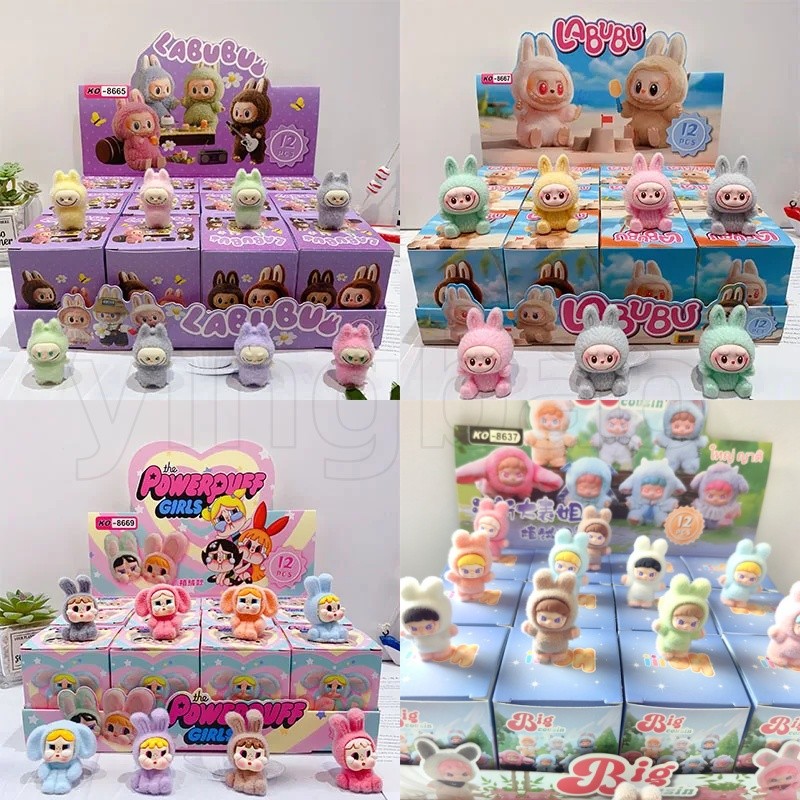Mini Sanrio /Labubu /Capybara /Dora ท่าทางตัวเลขตุ๊กตาน่ารักกล่องตาบอด ...