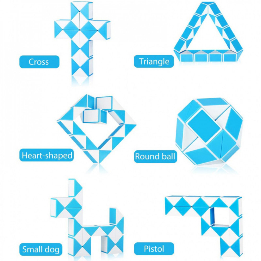 Qiyi Magic Snake 24/36/48/60/72 บล ็ อก Variety Magic ไม ้ บรรทัด Cube ...