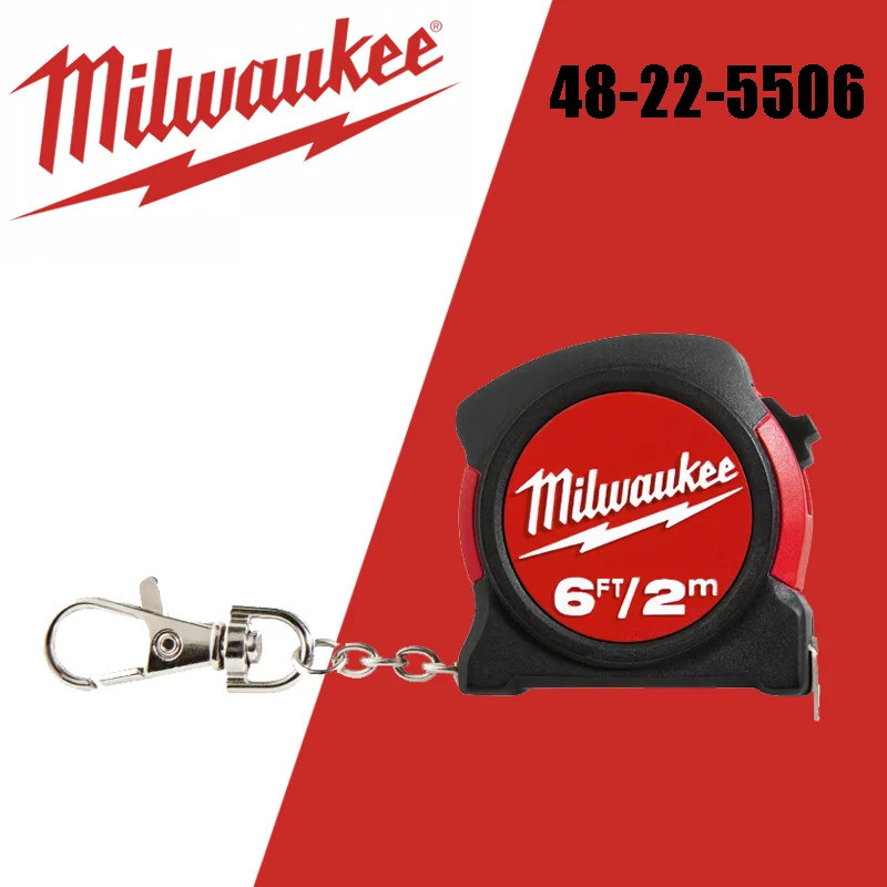 Milwaukee 48-22-5506 Mini Tape Measure 6ft/2M พวงกุญแจแบบพกพา Original ...