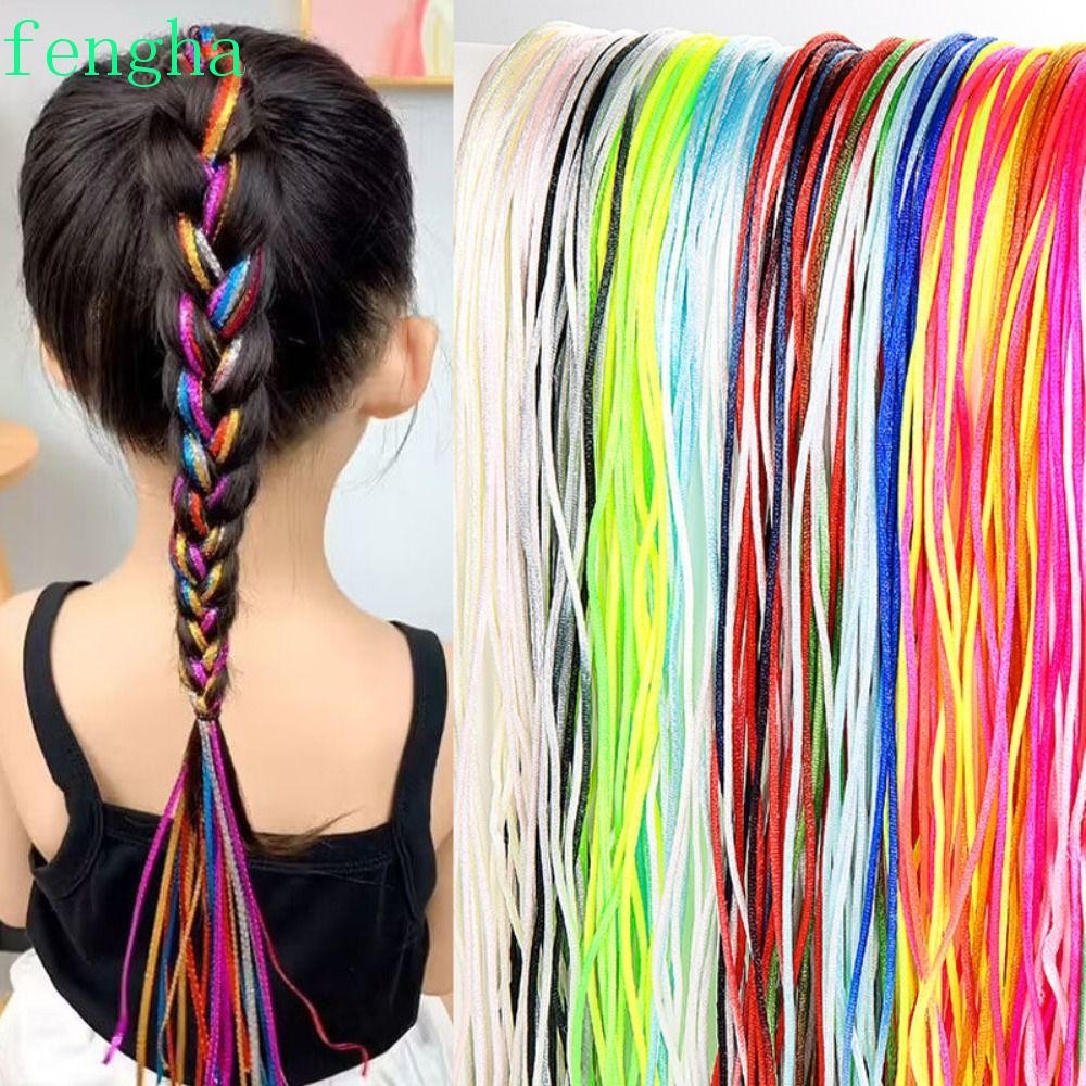 Fengha 10PCS Braiding Hair Strings, ผสมที่มีสีสันสกปรก Braid ถักเชือกผม ... Fengha 10PCS Braiding Hair Strings, ผสมที่มีสีสันสกปรก Braid ถักเชือกผม ...
