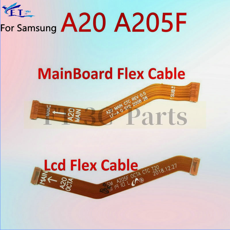 สําหรับ Samsung Galaxy A20 A205F SM-A205F หลัก Flex สายเมนบอร์ดหลักจอ ...