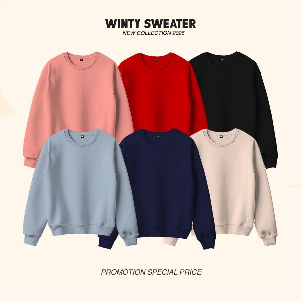 WINTY SWEATER ผ้านุ่ม เนื้อคอตตอนวอร์ม เสื้อคลุมแขนยาว เสื้อกันหนาว ...