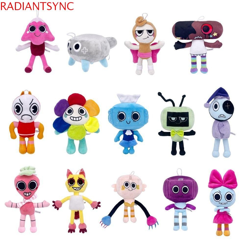 Radiantsync เศษตุ๊กตาโลกของ Dandy, การ์ตูนตลก Goob Pebble Plushie, หมอนนอนหลับนุ่มน่ารักยัดไส้ ...