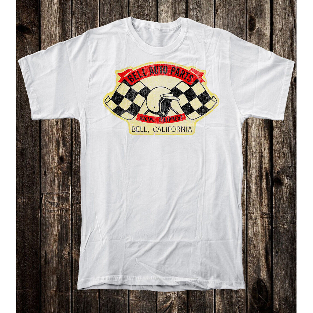 Retro Hot Rod Tee T เสื้อ Speed Shop Drag Race Racing Bell Auto Parts ...