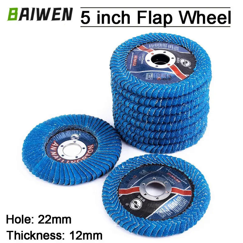 125mm 5 Inch Professional Flap Discs Sanding Discs 60Grit Grinding ...