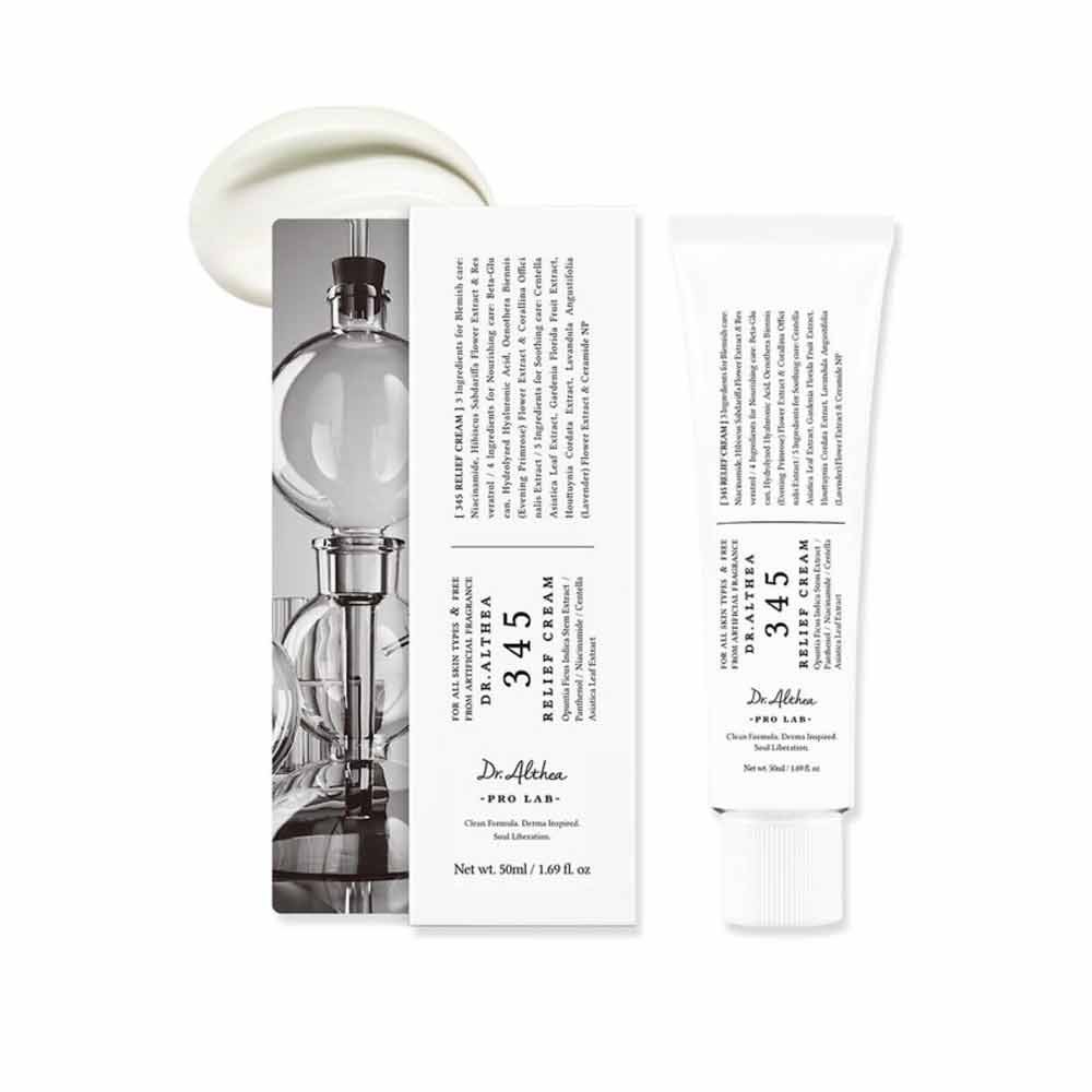 Dr.Althea 345 Relief Cream - Korean Face moisturizer, acne care ...