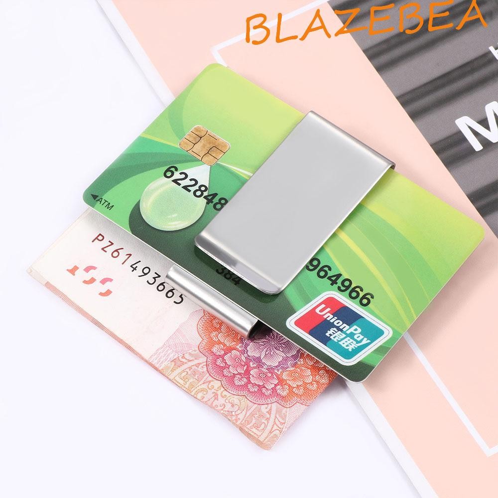 Blazebea คลิปพ็อกเก็ตสแตนเลสใหม่พ็อกเก็ตคลิปโลหะ Mans Bill Card บัตรเครดิต | Shopee Thailand