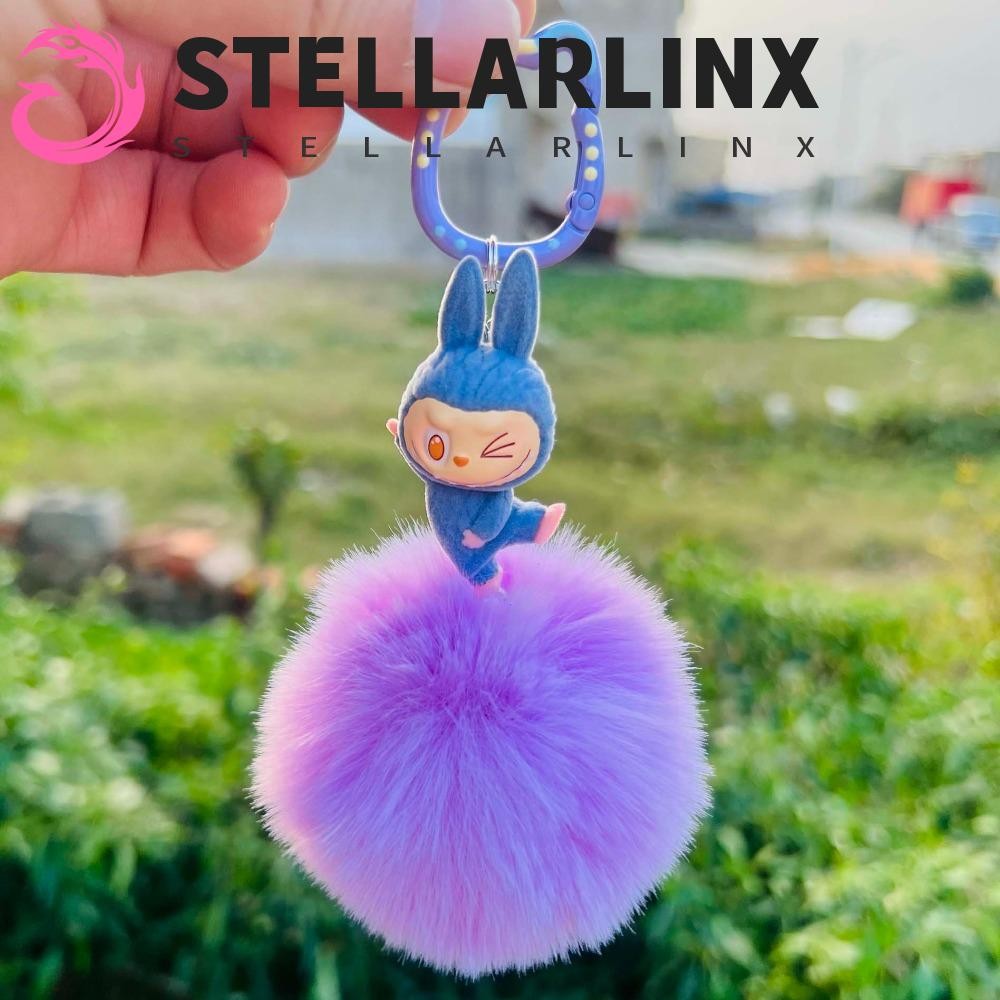Stellarlinx Lazy Yoga Labubu Doll, ซิลิกาเจล Plush Ball Crybaby Phone Chain, จี้สร้างสรรค์ ...