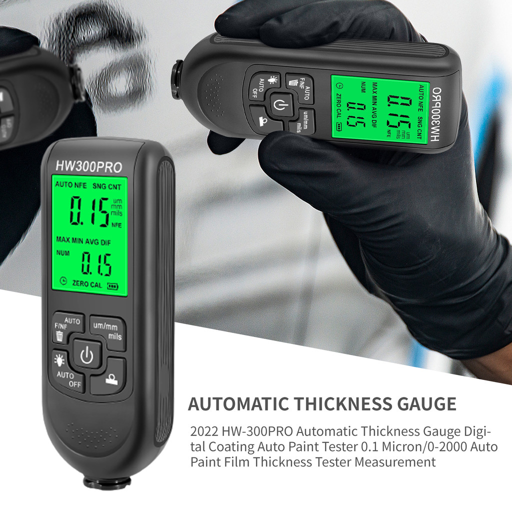 LOCAL HW-300PRO Automatic Thickness Gauge Digital Coating Auto Paint ...