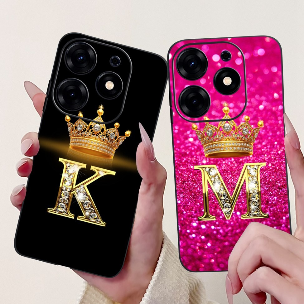 ปลอก Tecno Spark 10 Pro กรณี KI7 Clear Aesthetic AZ Letter Soft TPU ฝา ...