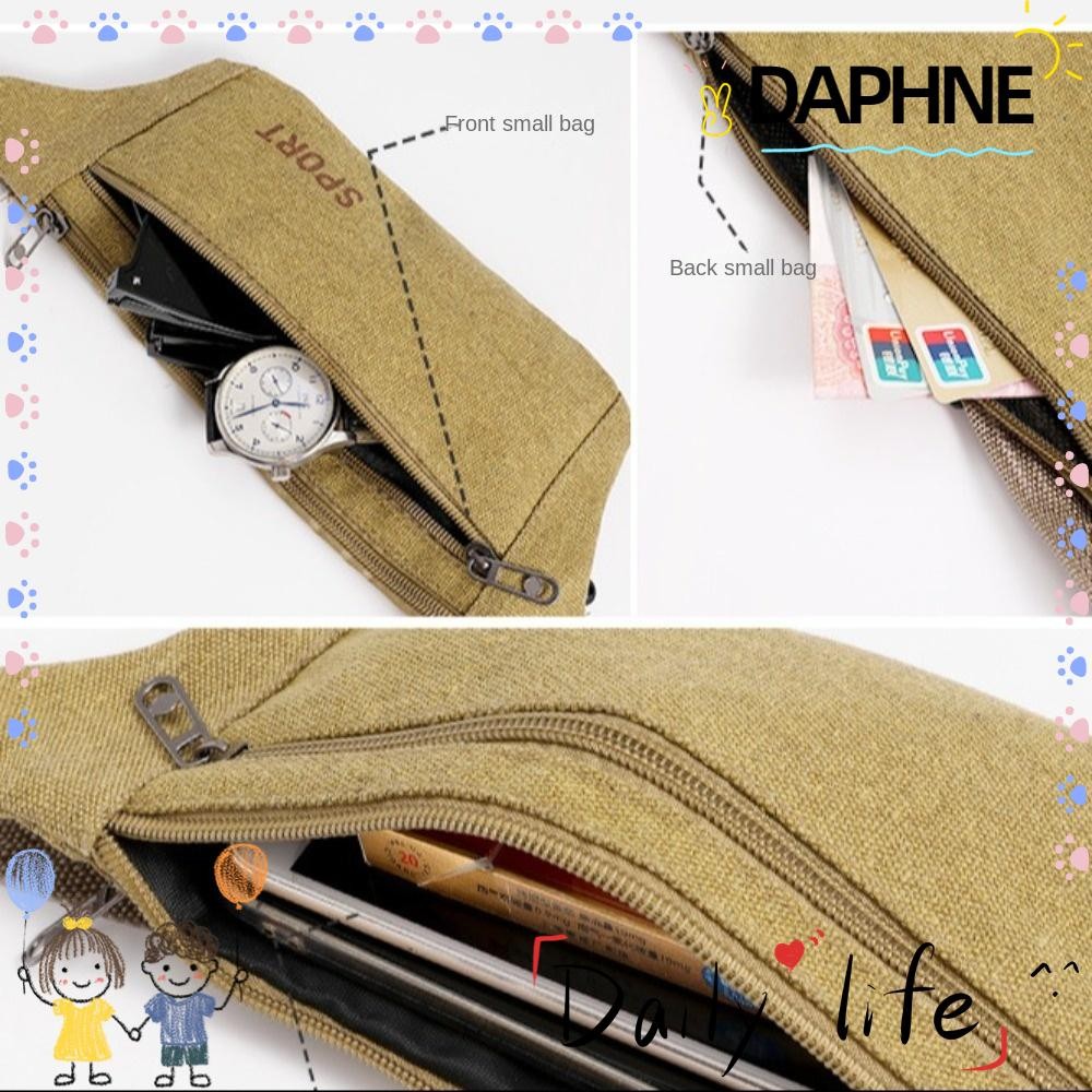 DAPHNE Fanny Pack, กระเป๋าวิ่งผ้าใบหลายกระเป๋า, กระเป๋าใส่โทรศัพท์ ...